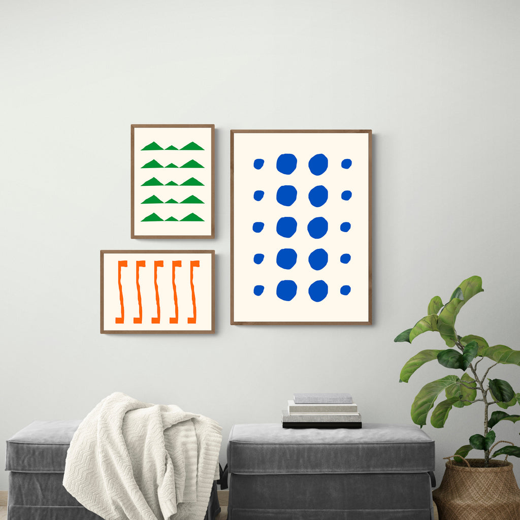 D initial studio Ditto Blue art print
